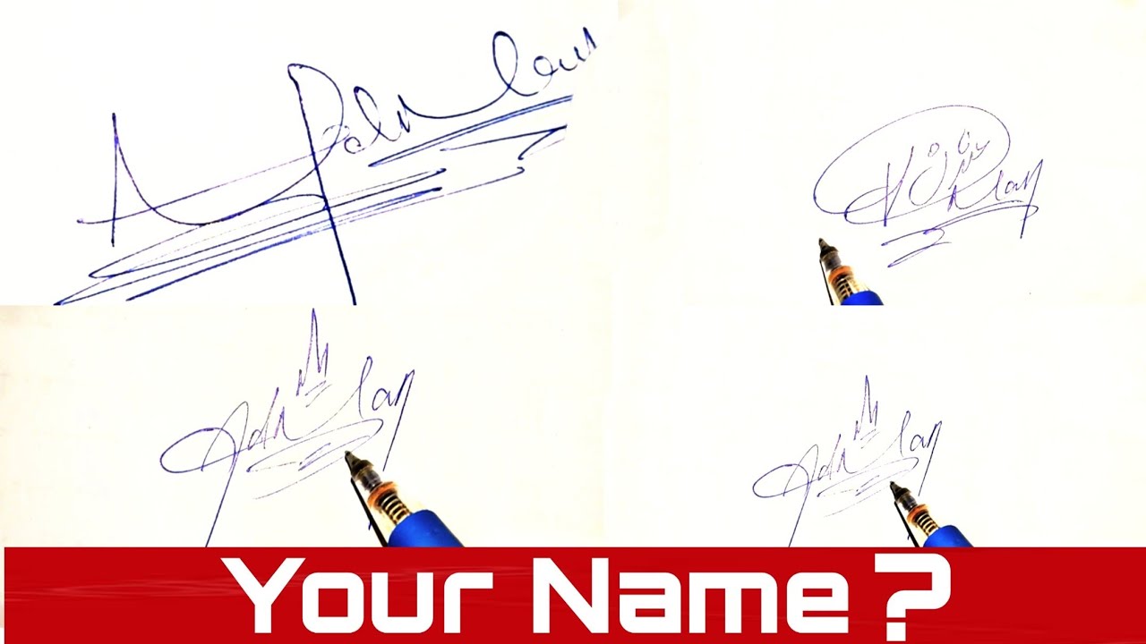 Signature of Adnan by | Dr.Ali Hassan | Dr.Ali Hassan Art. - YouTube