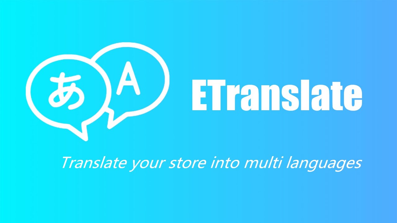 How to translate your shop with Etranslate - YouTube