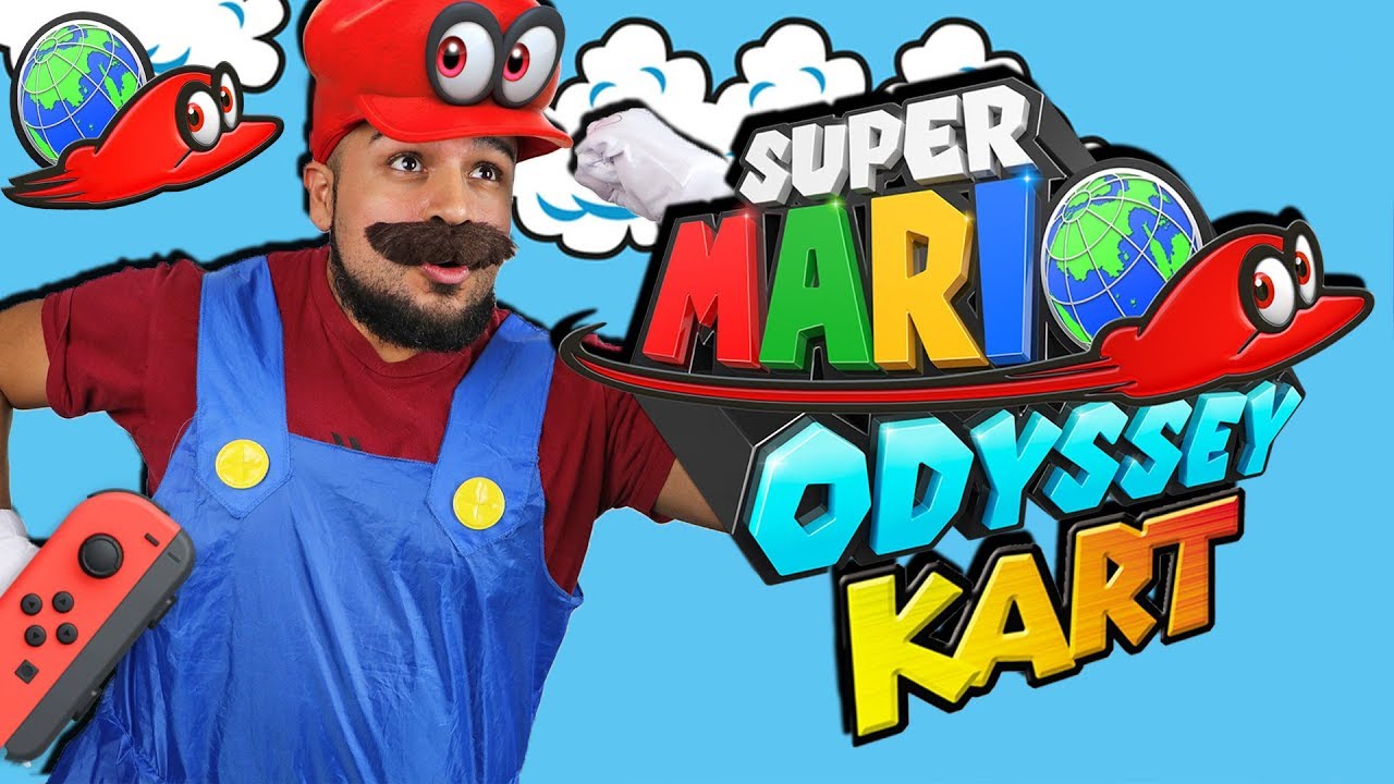 SUPER MARIO ODYSSEY KART in REAL LIFE! SUPER MARIO IN REAL LIFE MEETS ...