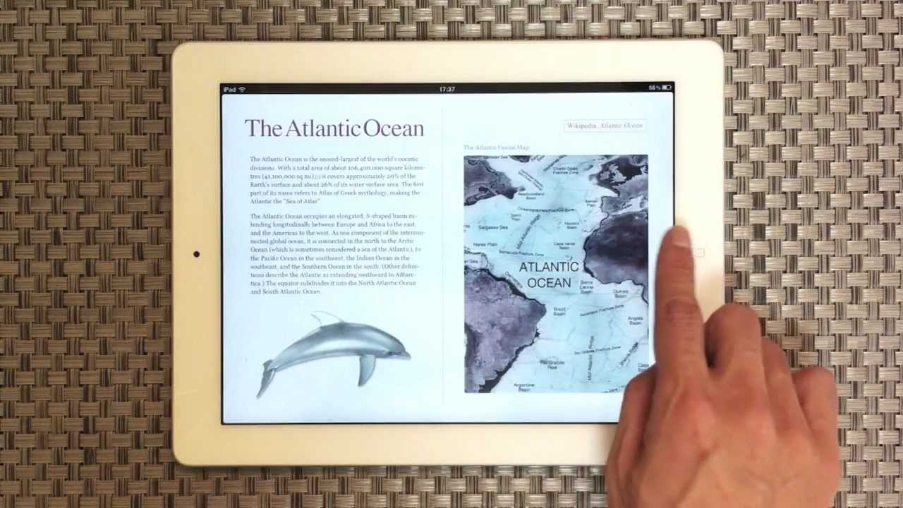 Ocean Mapbook for iPad by Ocean and Design - YouTube