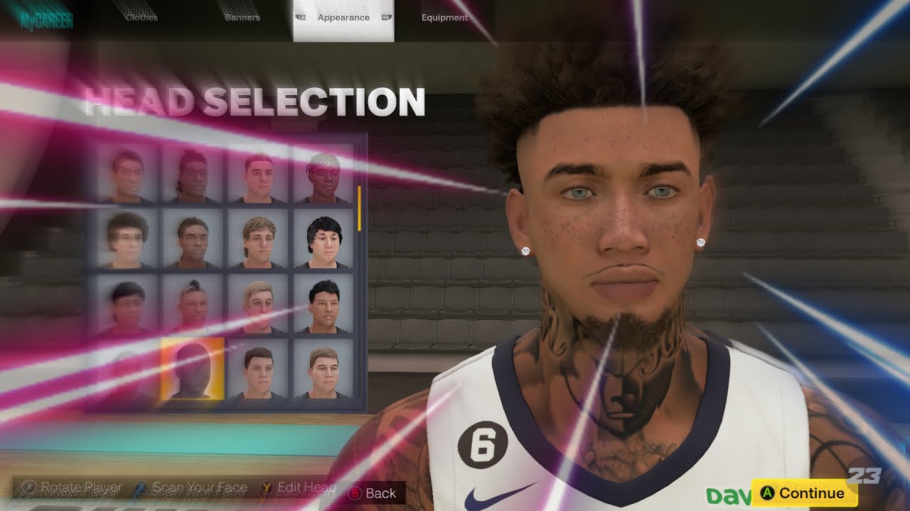 NBA 2k23 Best Face creation for current/Next gen - YouTube