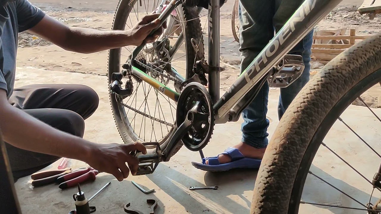 Cycle Repairing in Easy way. How To Repair a Cycle. - YouTube