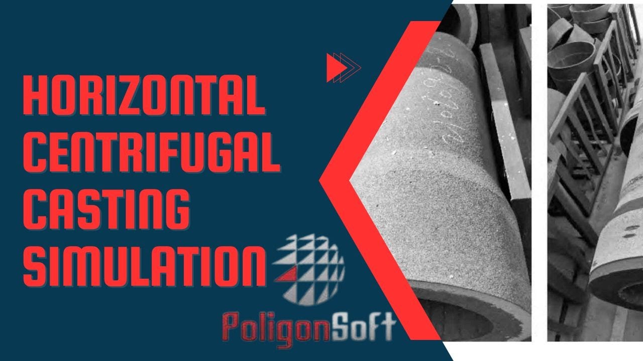 Horizontal Centrifugal Casting Simulation in PoligonSoft - YouTube