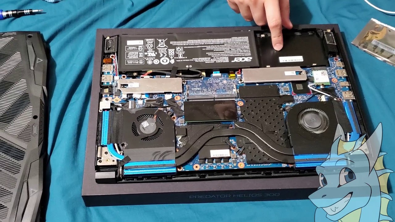 Predator Helios 300 i5-9300H 1660Ti Ram Upgrade - YouTube