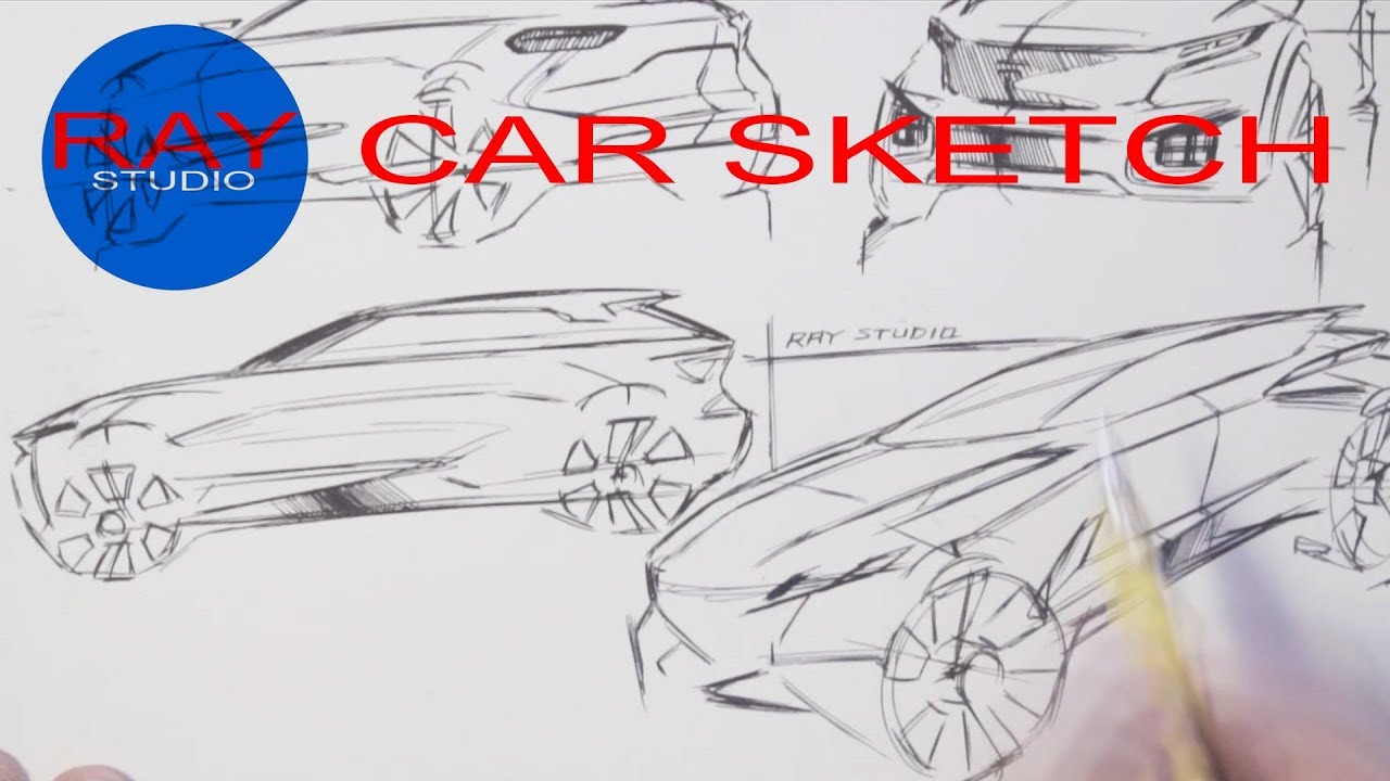[car sketch] idea008 pen sketch - YouTube