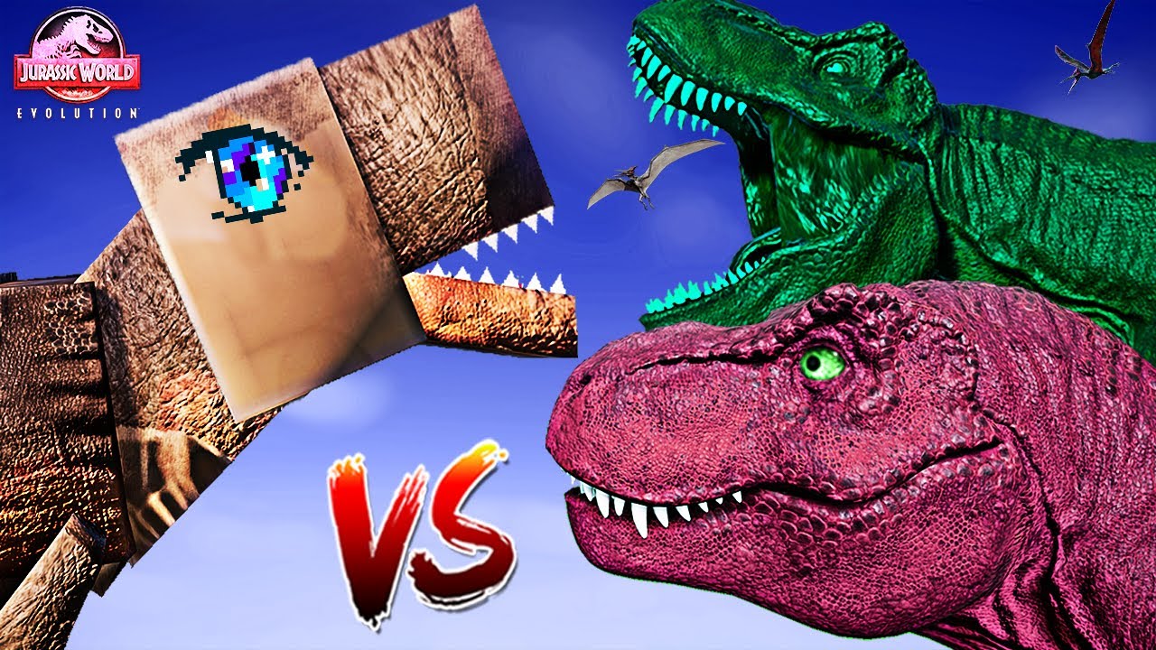 Minecraft T-REX vs JWE Tyrannosaurus Rex Colour Pack! - Jurassic World ...