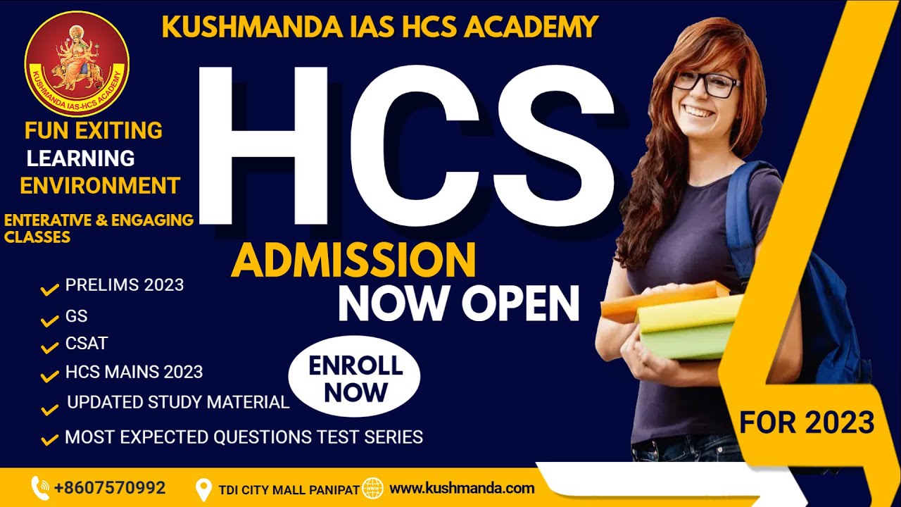 HCS 2023 HCS 2022 HCS PRELIMS HCS MAIN HCS #kushmandaiashcsacademy ...