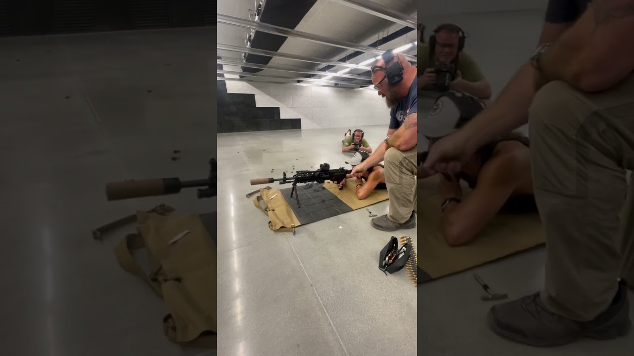 Shooting the Sig LMG for the first time #short #machine #shorts #sig # ...