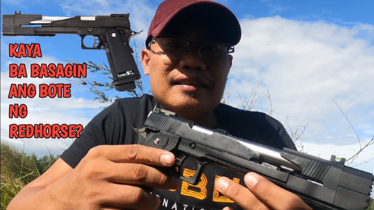 Kaya Ba Basagin Ang bote ng Redhorse ng WE 7.0 HI-CAPA Airsoft Pistol ...