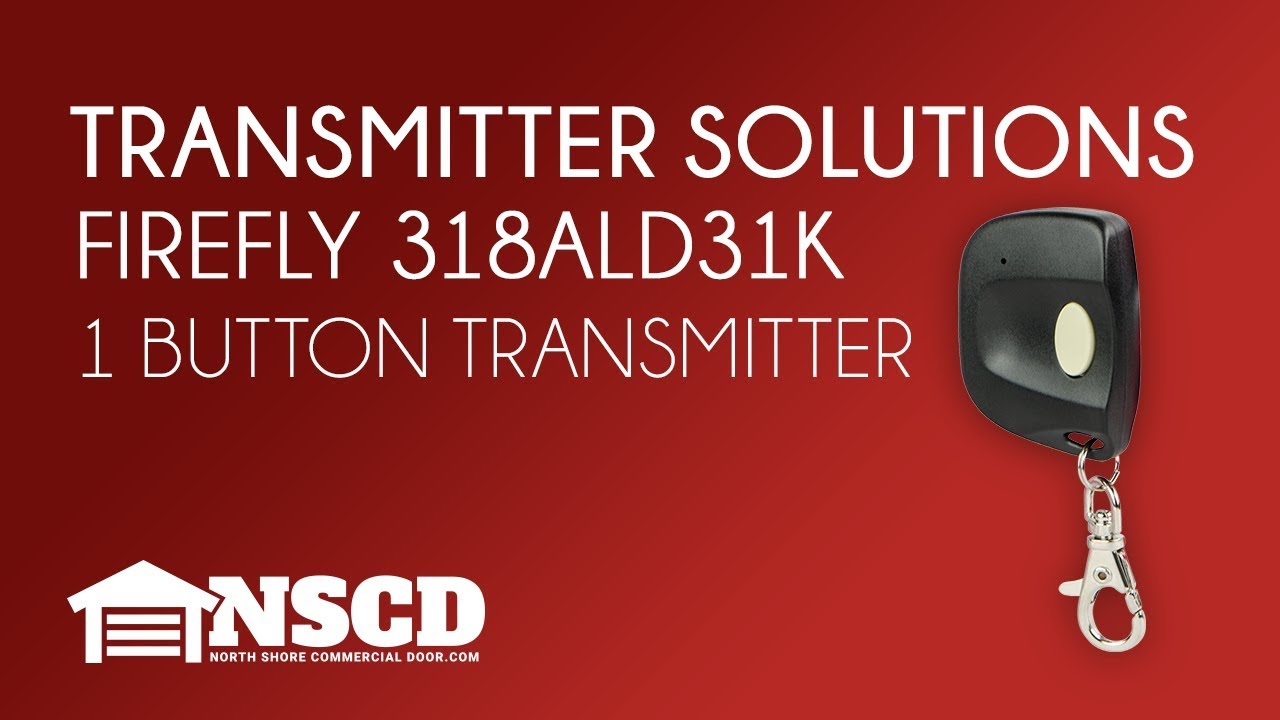 Transmitter Solutions Firefly 318ALD31K Transmitter Remote - YouTube