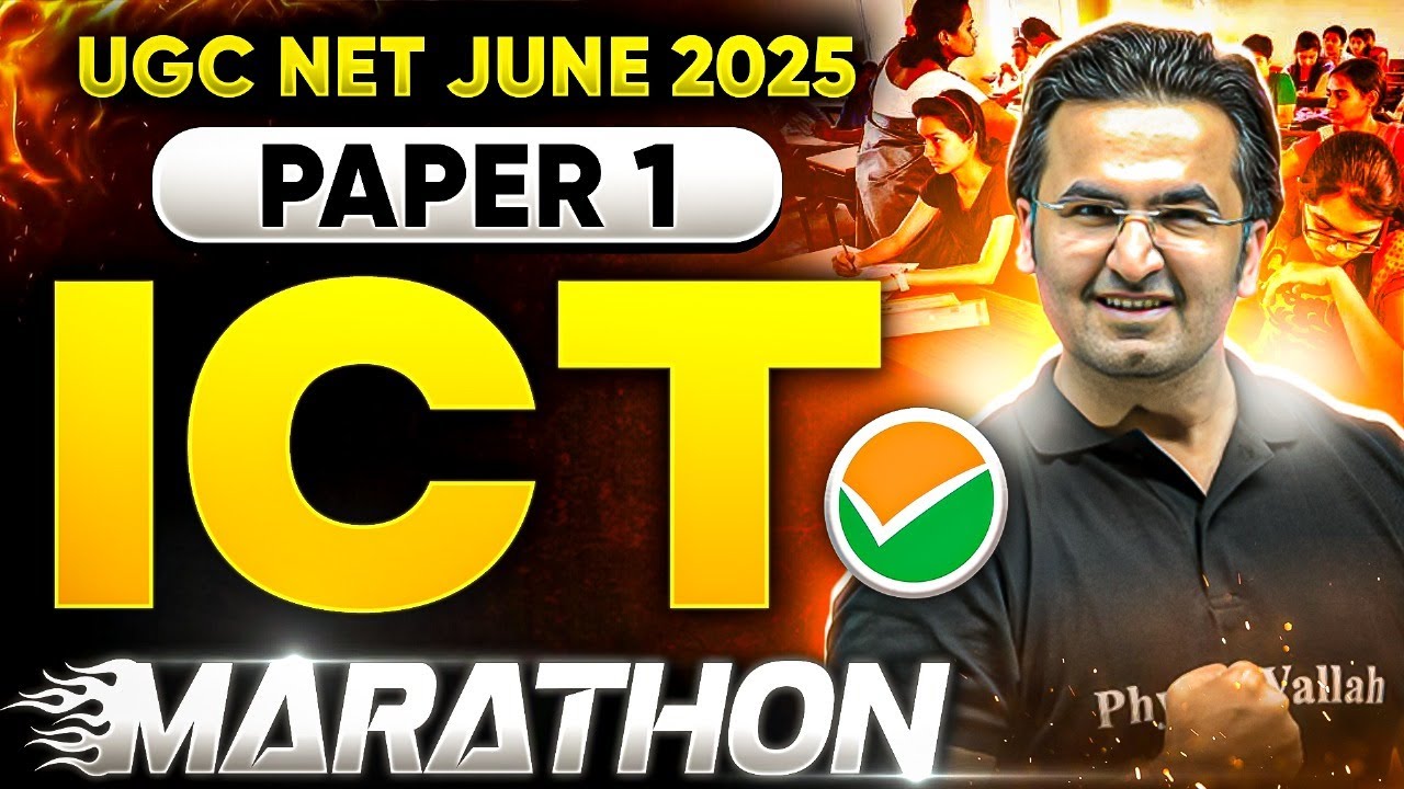 UGC NET JUNE 2025 | ICT Marathon for Paper 1 🔥 | Full Syllabus Revision ...