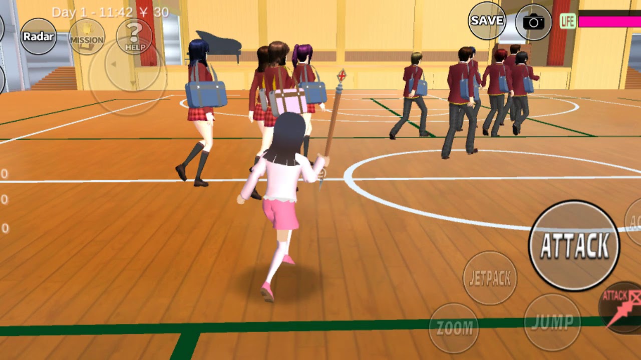 SAKURA SCHOOL SIMULATOR: ballet attack - YouTube
