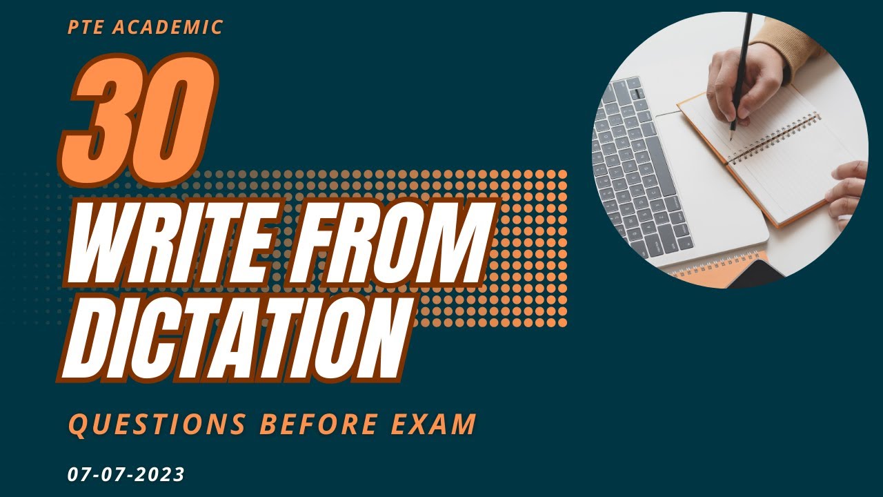 Write from dictation PTE 2023 practice | July prediction - YouTube