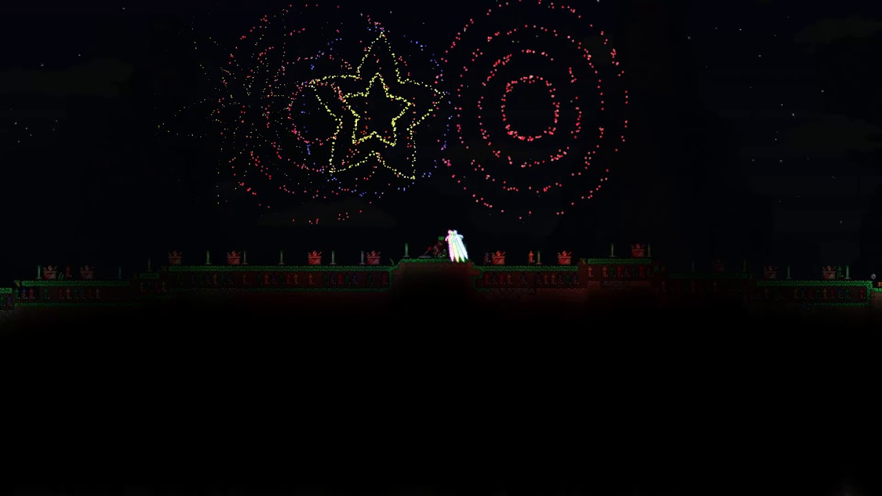 Terraria firework show - YouTube
