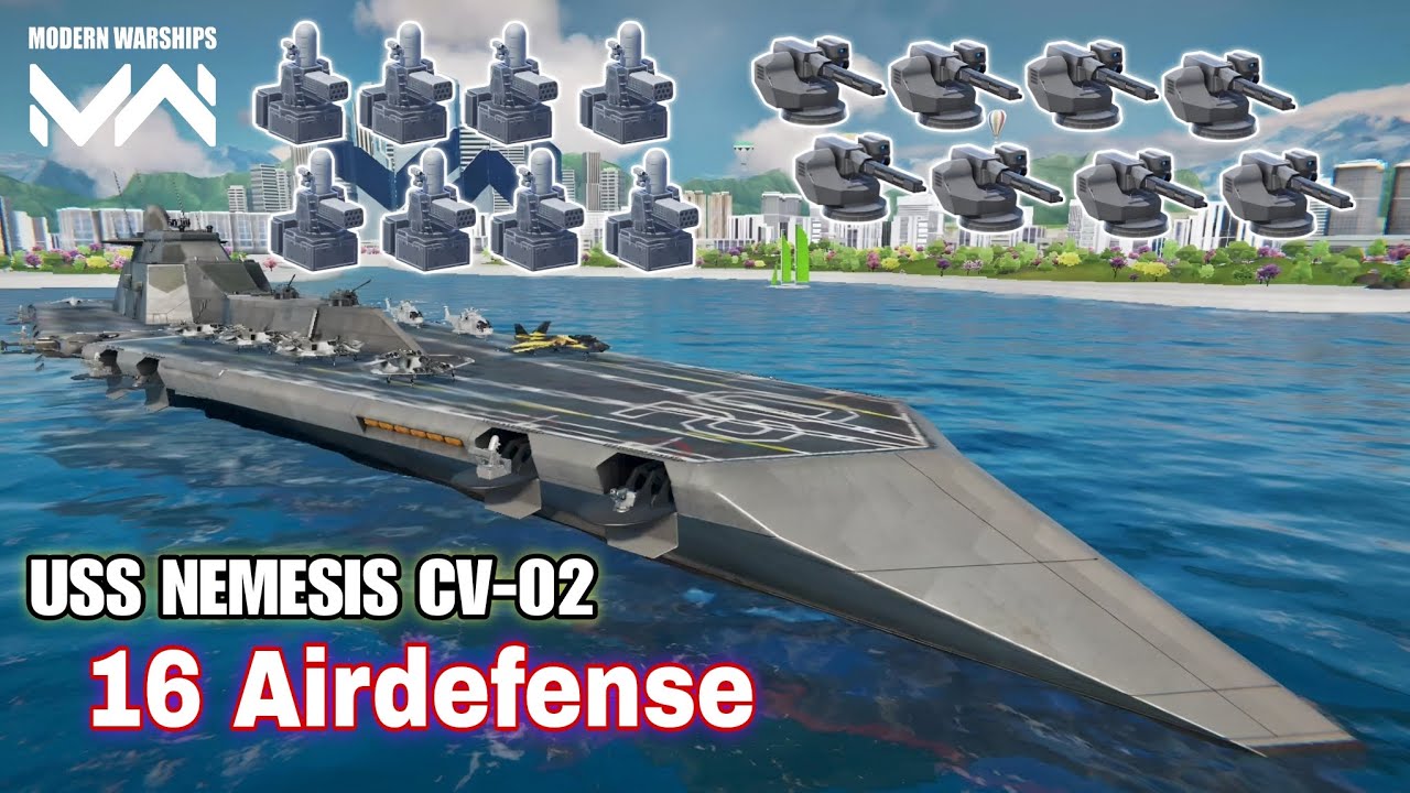 16 Airdefense of USS NEMESIS CV-02 make aircraft carrier user mad ...