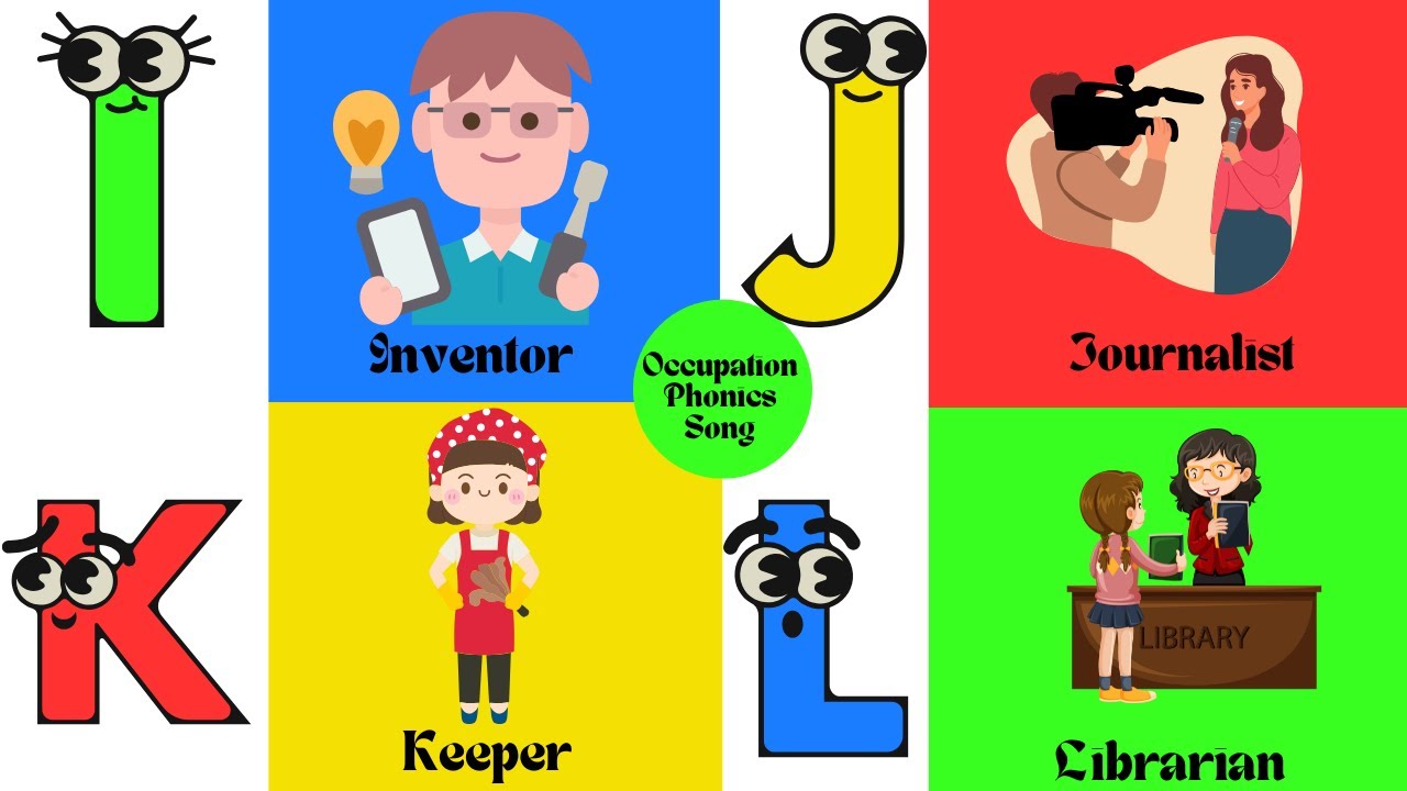 Occupation Phonics Song for Kids | Kids Learning Joyfully | ABC Phonics ...