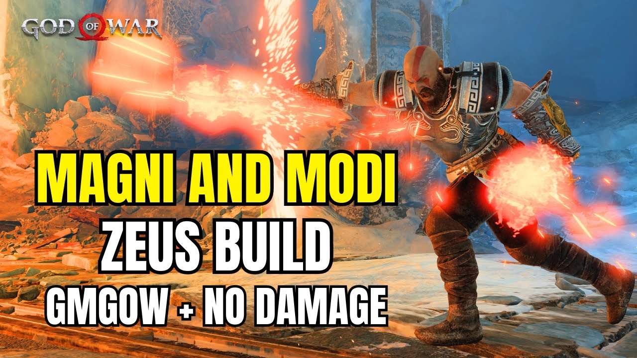 MAGNI AND MODI - ZEUS BUILD - GMGOW + No Damage - God Of War - YouTube