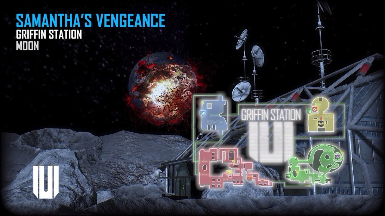 SAMANTHA'S VENGEANCE! Black Ops 1 Zombies Moon Mod Griffin Station in ...