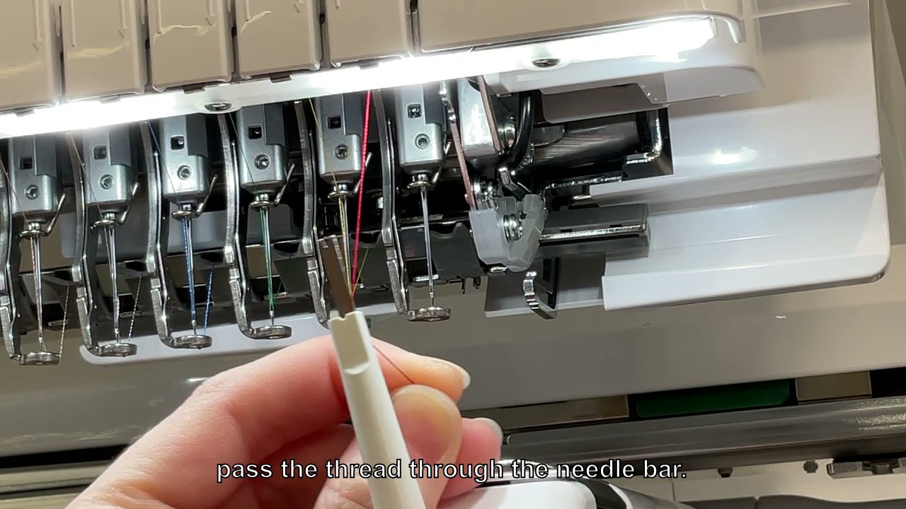 Embroidery Machine: Threading the Needle Tutorial - YouTube