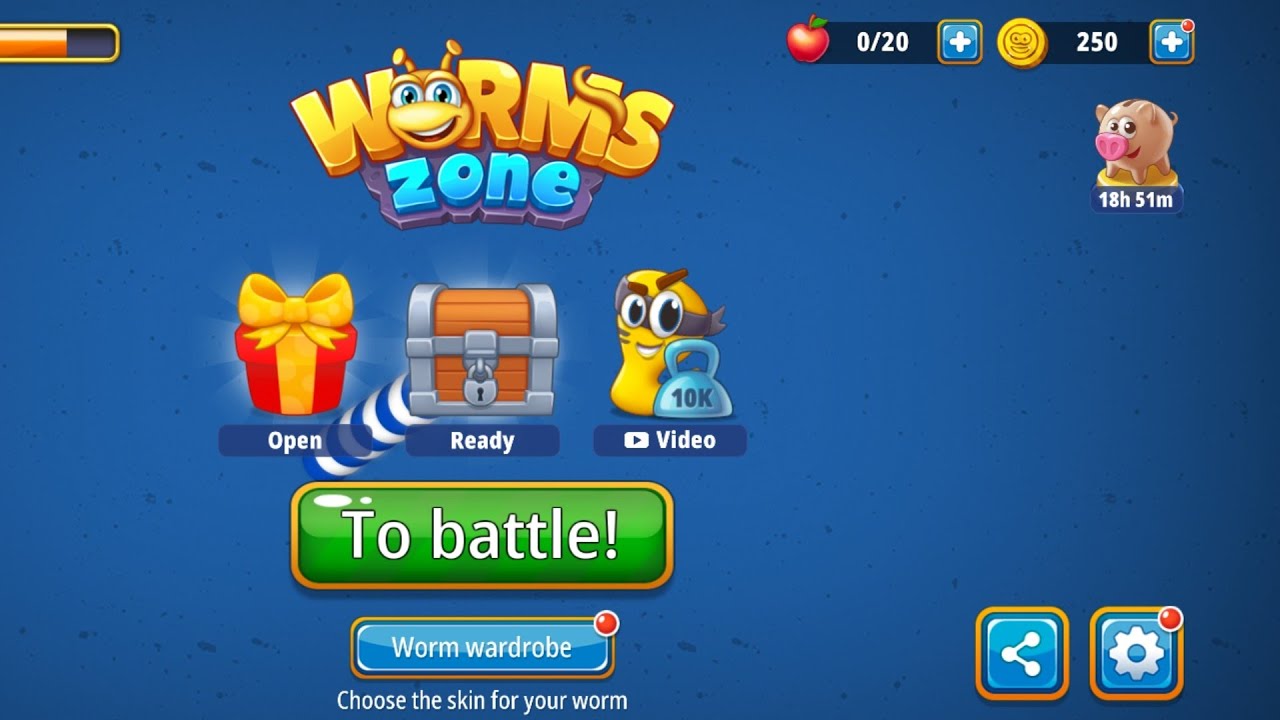 Worms zone - YouTube