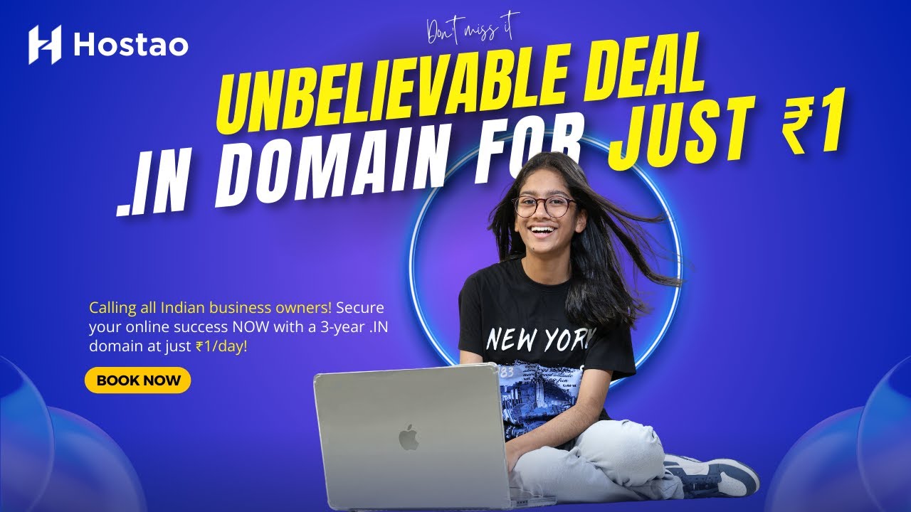 Get Your .in Domain For Just Rs 1/day With Hostao's Exclusive Offer ...