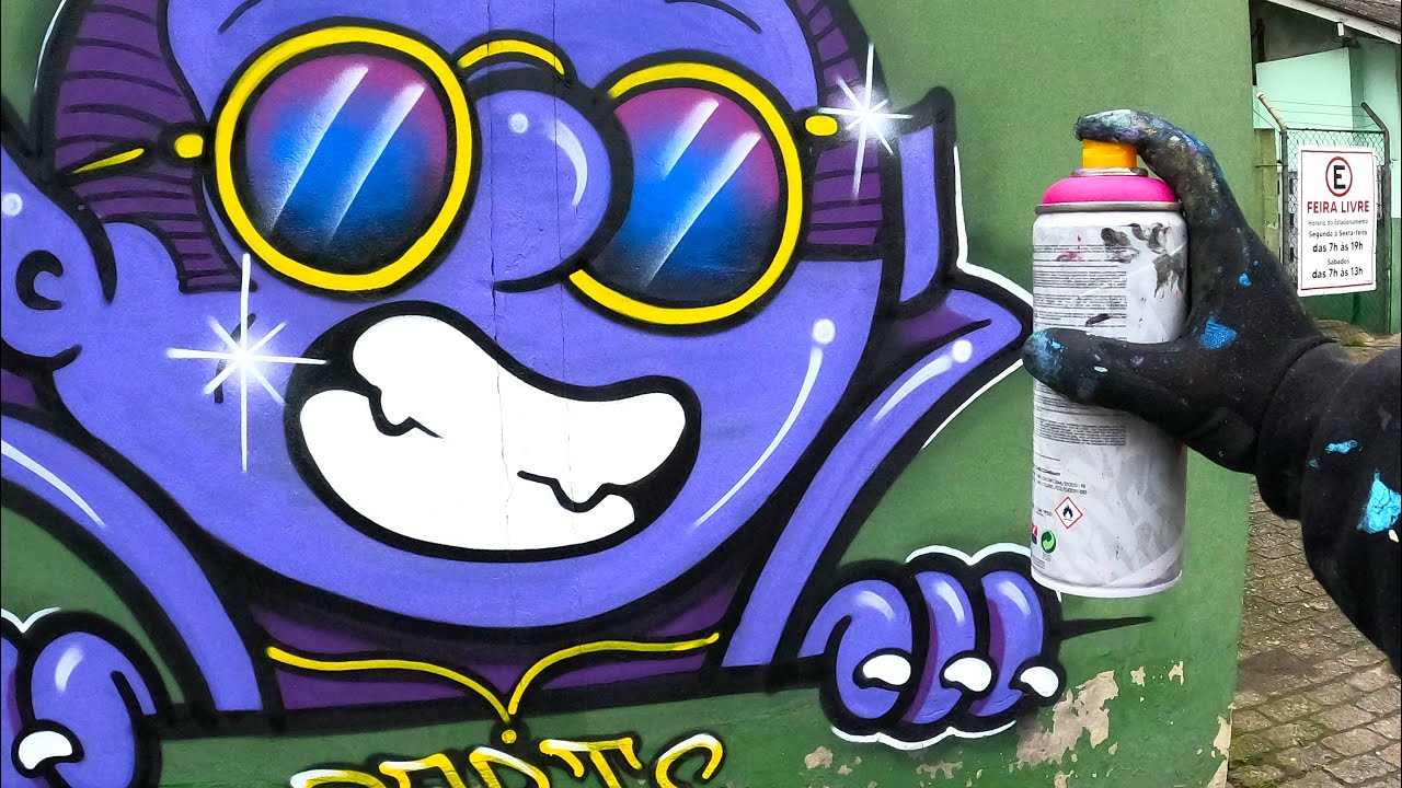 Fazendo GRAFFITI nas Ruas do Centro - YouTube