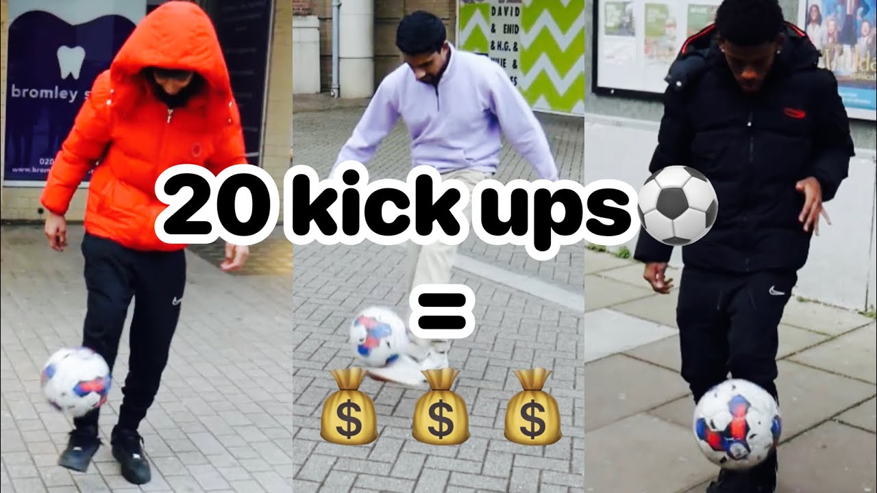 DO 20 KICK UPS & WIN A CASH PRIZE! $$$ - YouTube