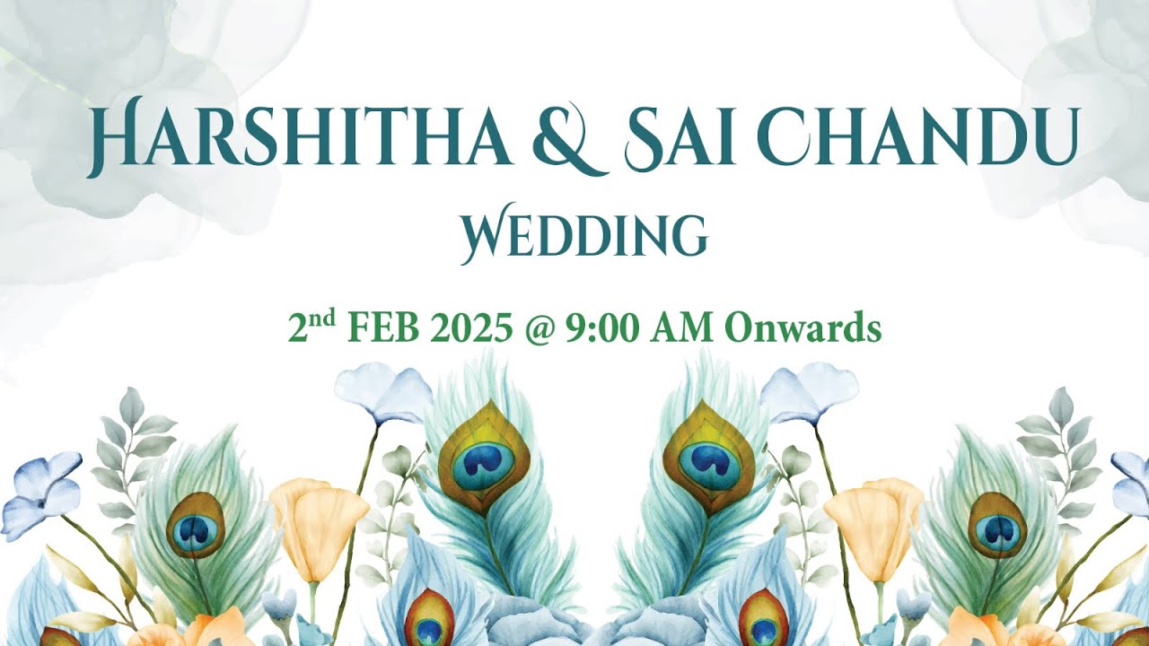 Harshitha Weds Sai Chandu - YouTube