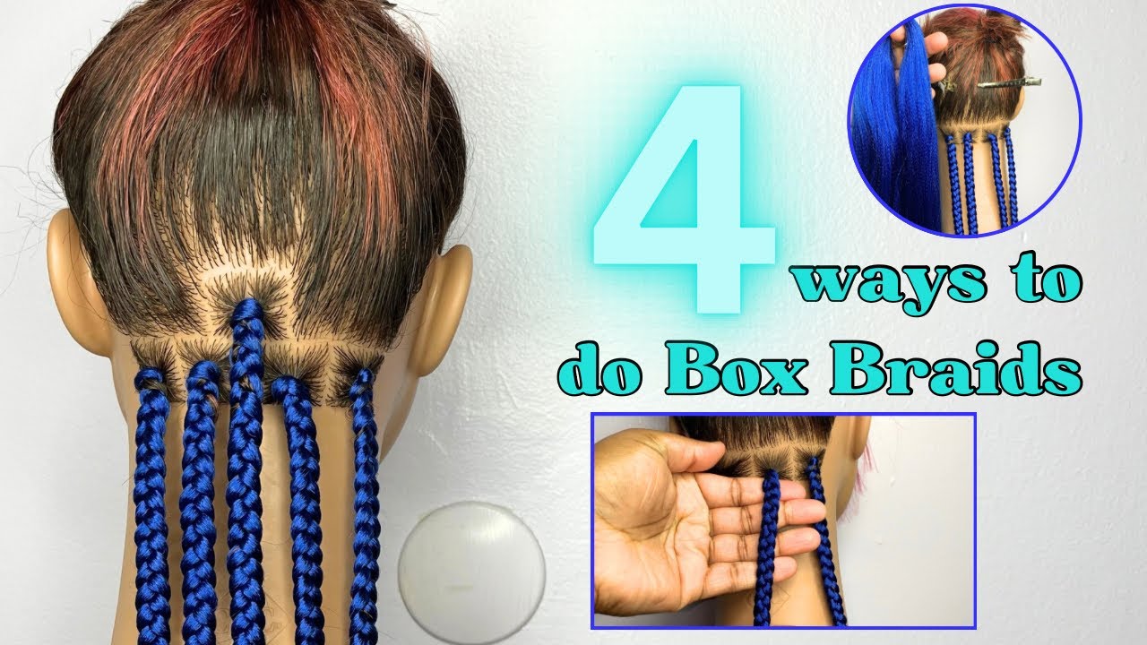 DETAILED Beginner Friendly | How to do Traditional Box Braids | 4 ...