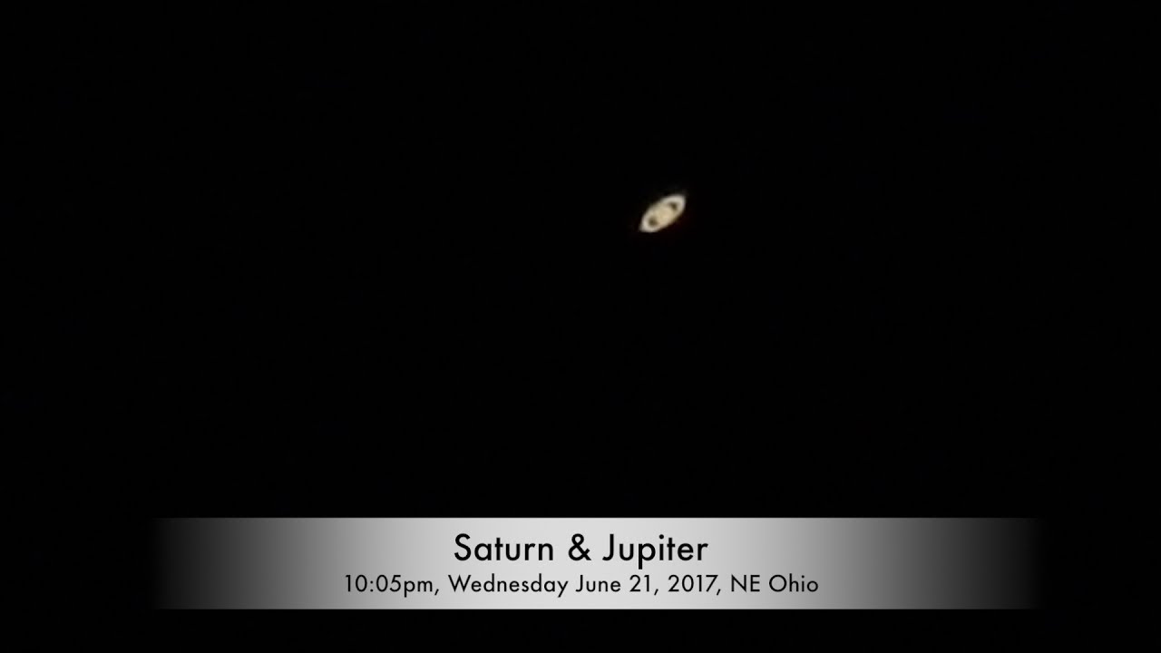 Saturn & Jupiter on Summer Solstice - YouTube