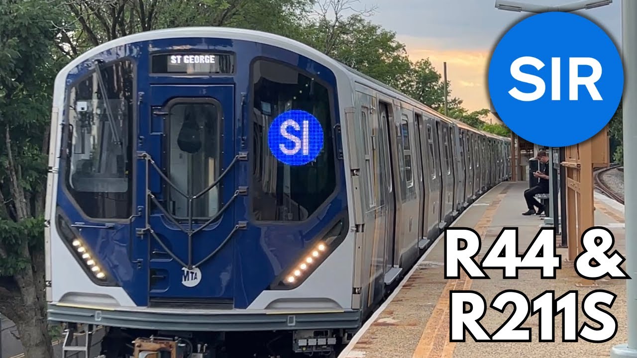 Staten Island Railway: R44 & R211S Local and Express trains @ Bay ...