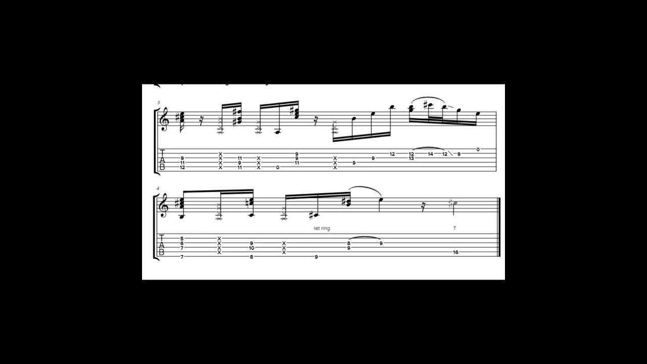 Tim Henson - Sunset (Intro Riff Tabs) [PDF in description] - YouTube