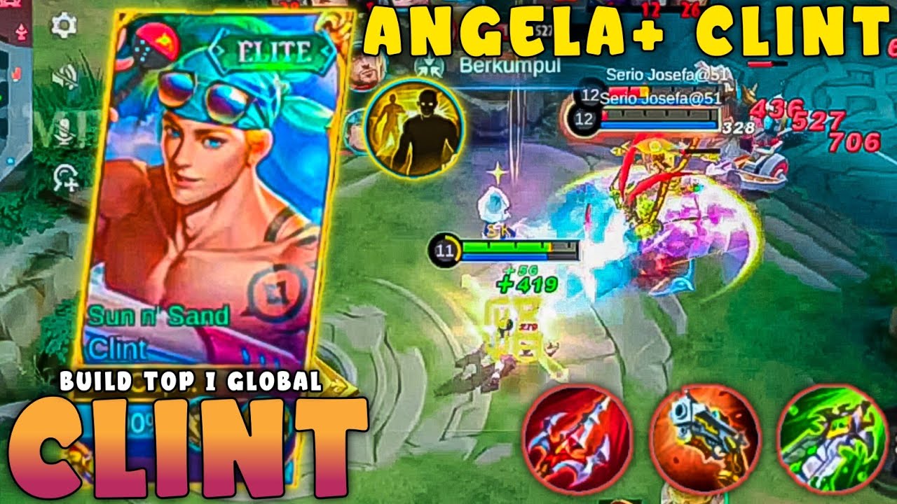 Best Gameplay Clint ML Terbaru 2023 !!! Build Clint Tersakit 2023 - Build Top 1 Global Clint ...