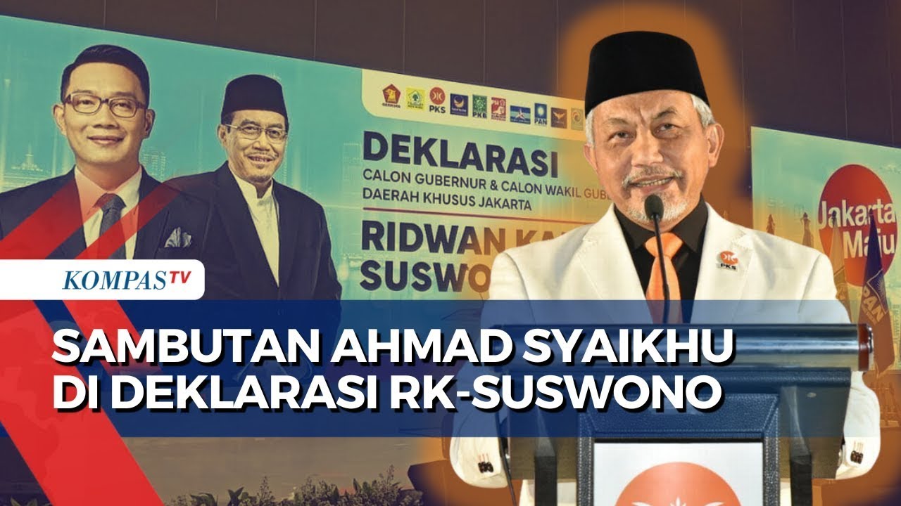 Sambutan Presiden PKS Ahmad Syaikhu di Deklarasi RK Suswono, Beri Pesan ...