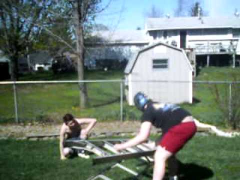 The first ever ladder match in KickingExtremeWrestling - YouTube