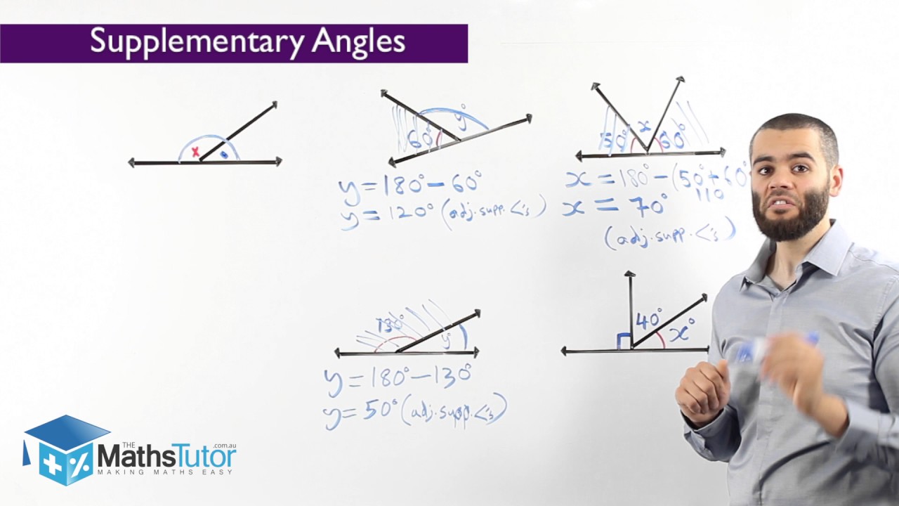 Maths Help - 12. Supplementary Angles - YouTube