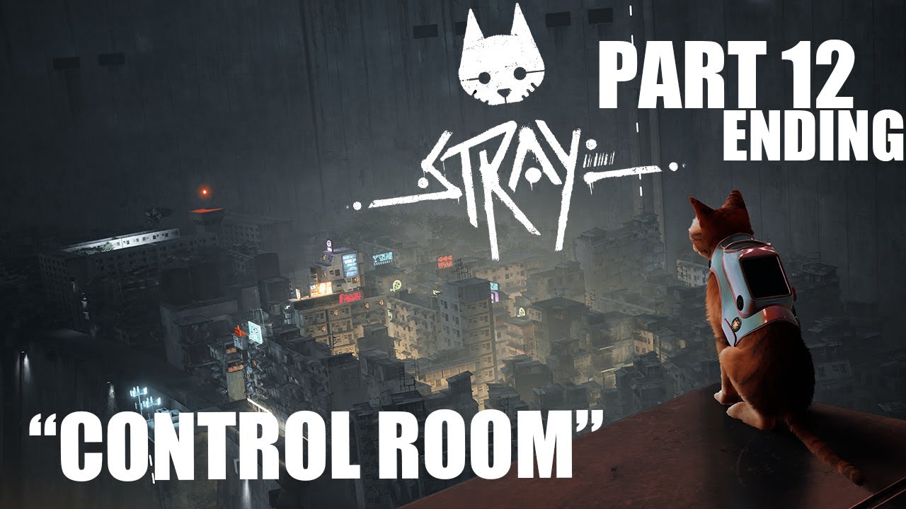 STRAY PC Walkthrough Gameplay Part 12 - ENDING "Control Room" FULL GAME ...