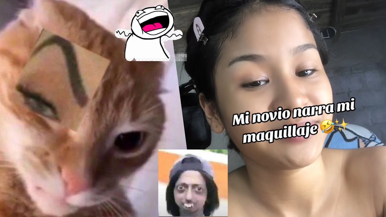 Mi novio narra mi maquillaje 🤣🤔 // Hillary Tandazo - YouTube