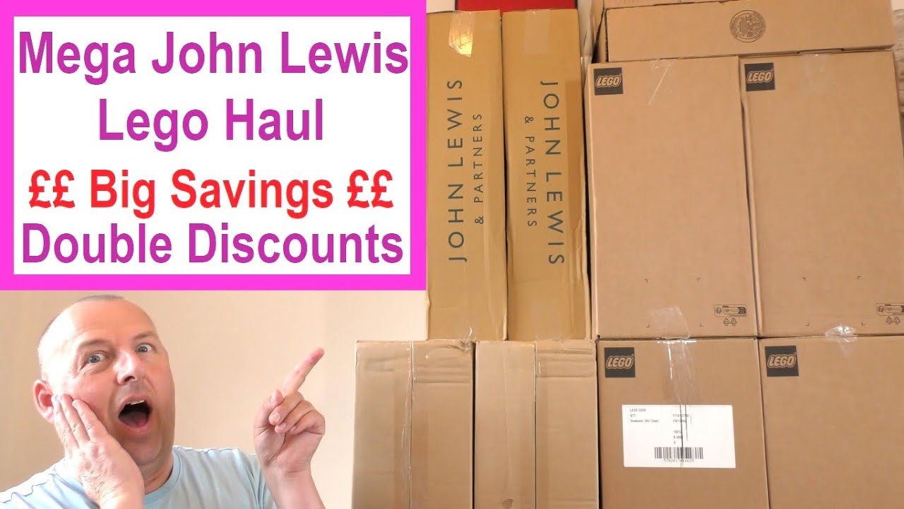 Massive John Lewis Lego Haul - Double Discounts = Big Savings! - YouTube