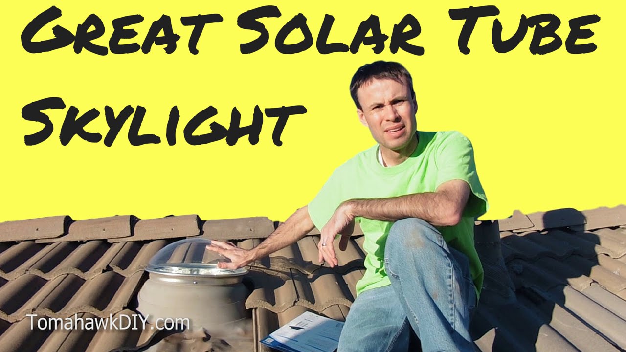 Solar Tube Skylight Review - Easy Install - YouTube