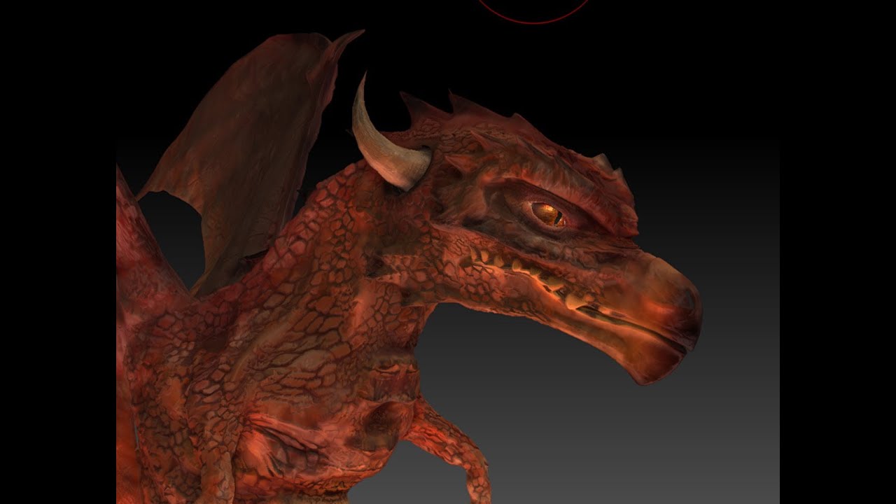Turntable Dragón Modelado en Zbrush - YouTube