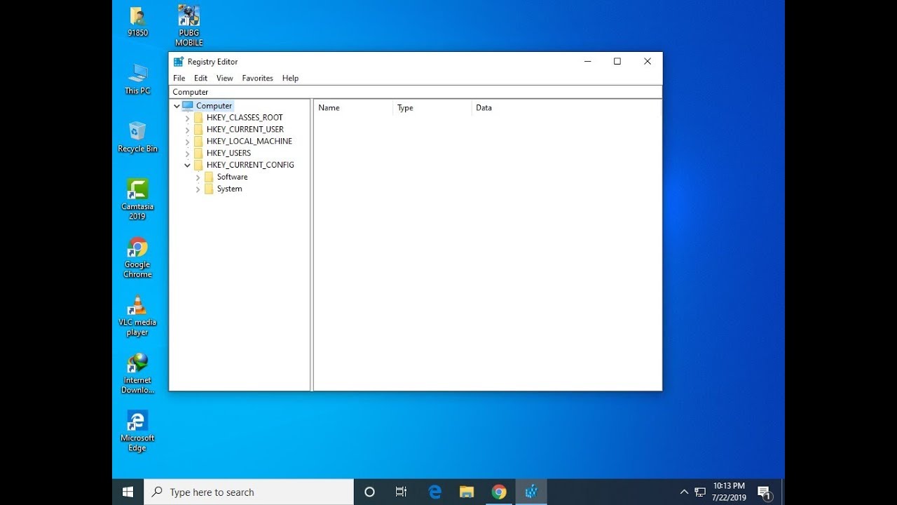 how to open registry editor/windows 10 registry tutorial - Hindi - YouTube