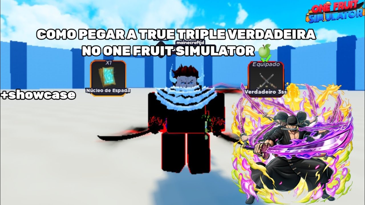COMO PEGAR A TRUE TRIPLE STYLE + Showcase ONE FRUIT SIMULATOR 🍏 - YouTube