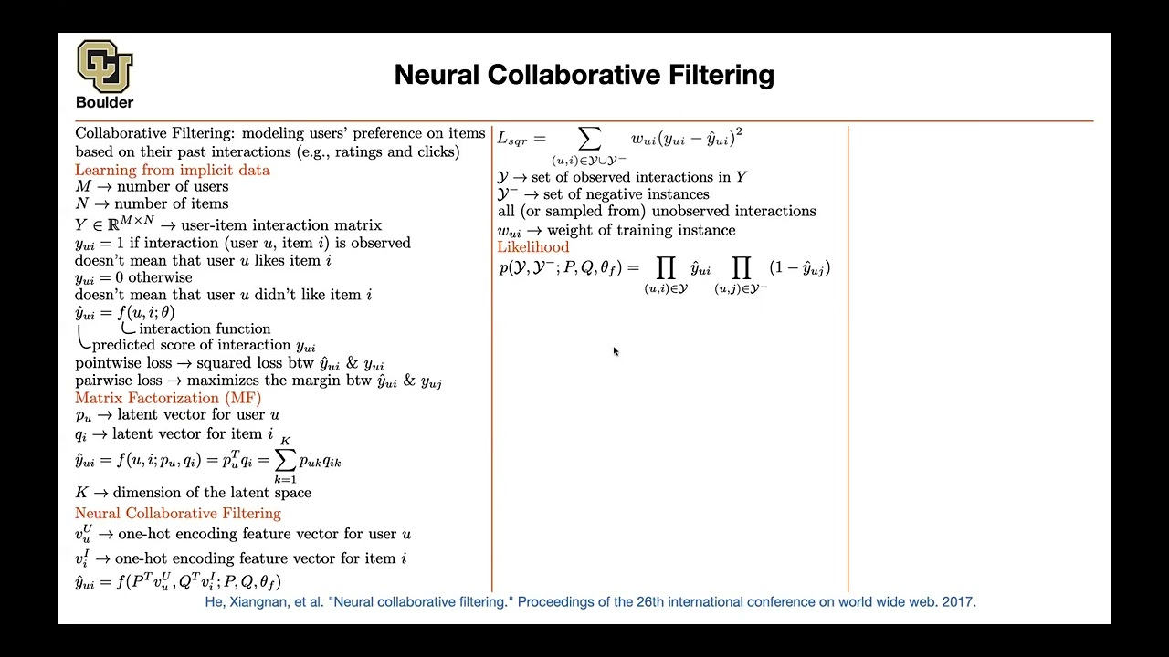 Neural Collaborative Filtering Lecture 81 Part 4 Applied Deep Learning Supplementary