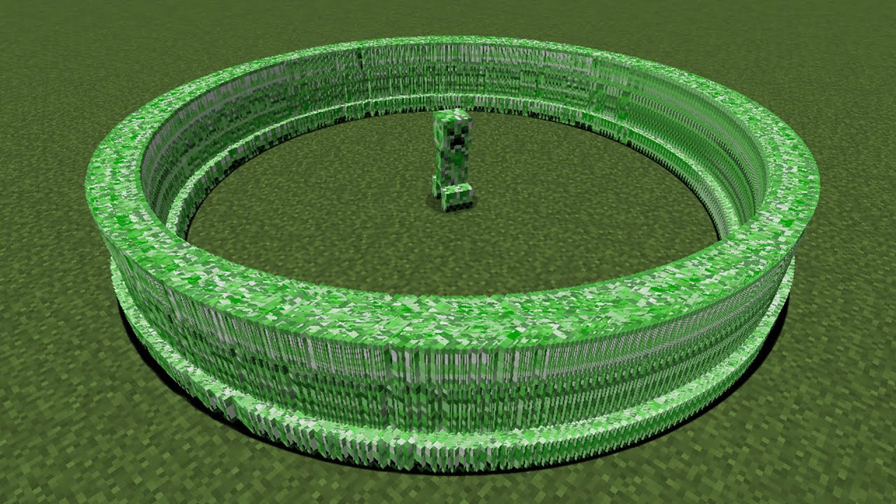 i made a circle out of a creeper - YouTube