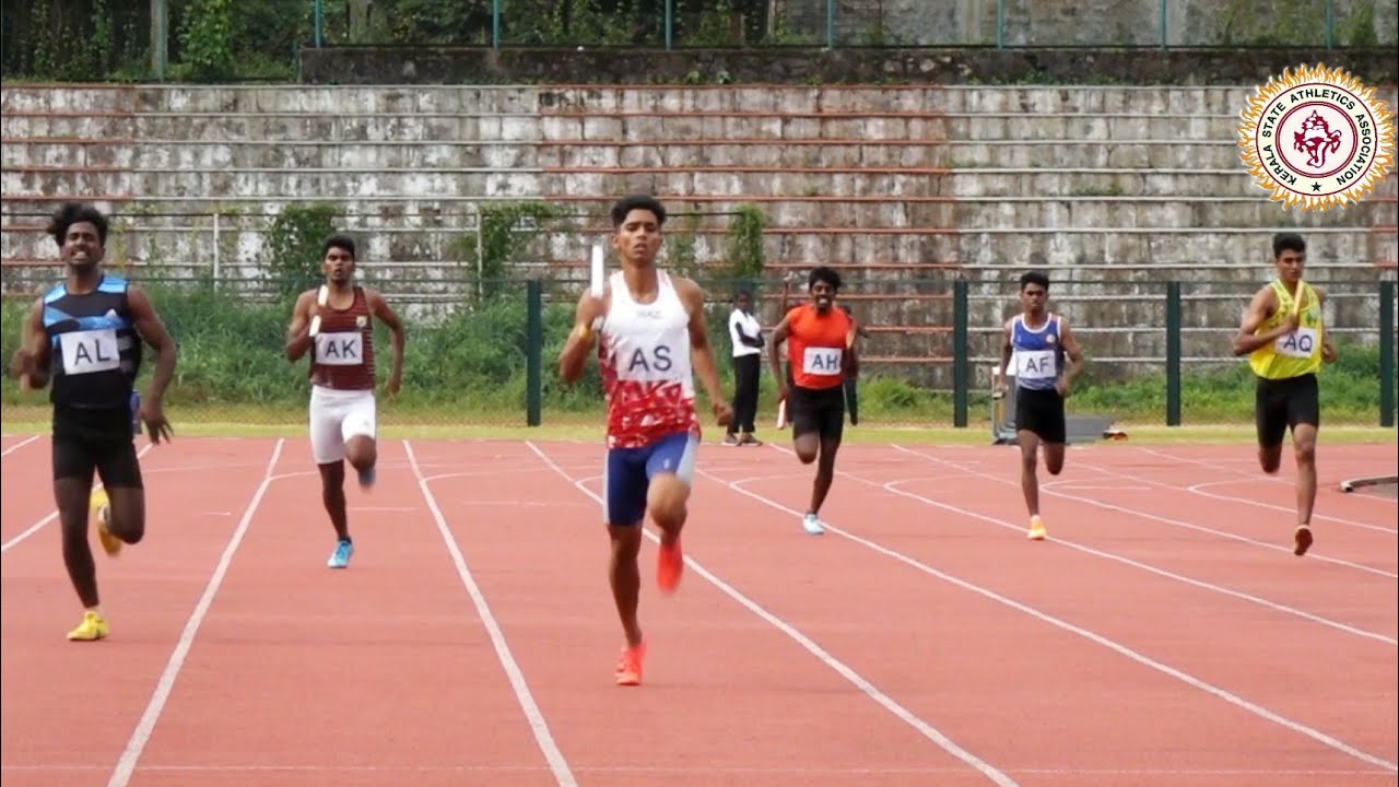 4x400m relay final U20 - M.K Joseph Memorial 17th KERALA STATE INTER ...
