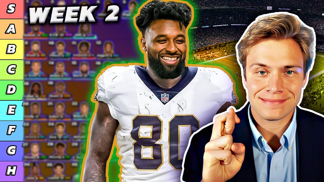 Updated Top 36 WR Rankings & Tiers | Week 2 Fantasy Football - YouTube