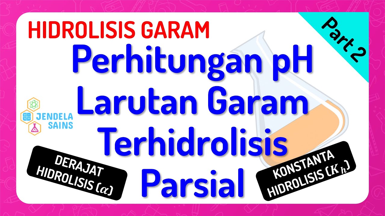 Hidrolisis Garam • Part 2: Perhitungan pH Larutan Garam Terhidrolisis ...