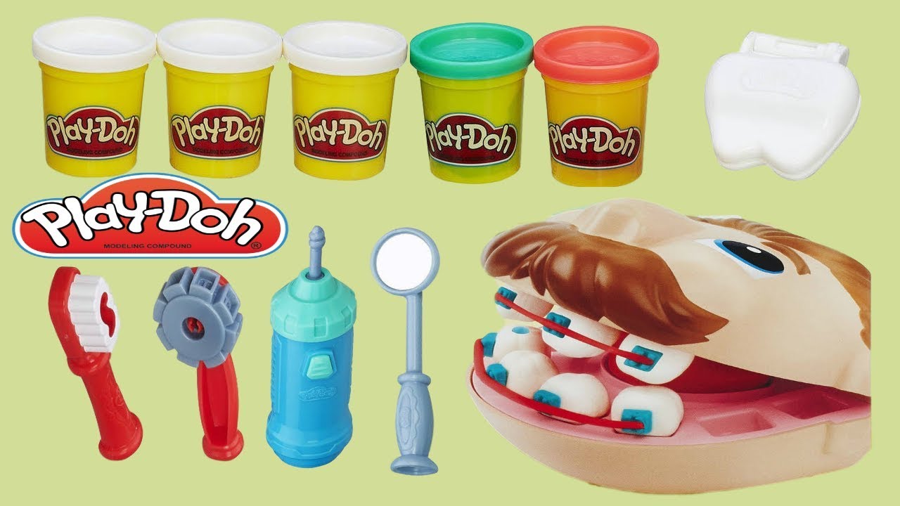PLAY DOH DOCTOR Drill 'N Fill Set Playtime - YouTube