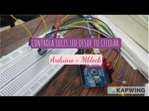 Controlar luces led vía bluetooth - ARDUINO + Mblock - YouTube